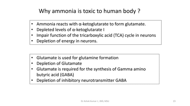 Formation of ammonia and Urea cycle by Dr. Ashok Kumar J | PPTX ...