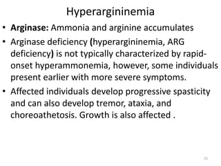 Urea cycle defect hyperammonemia | PPTX
