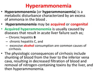 Urea cycle defect hyperammonemia | PPTX