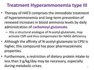 Hyperammonemia Treatment