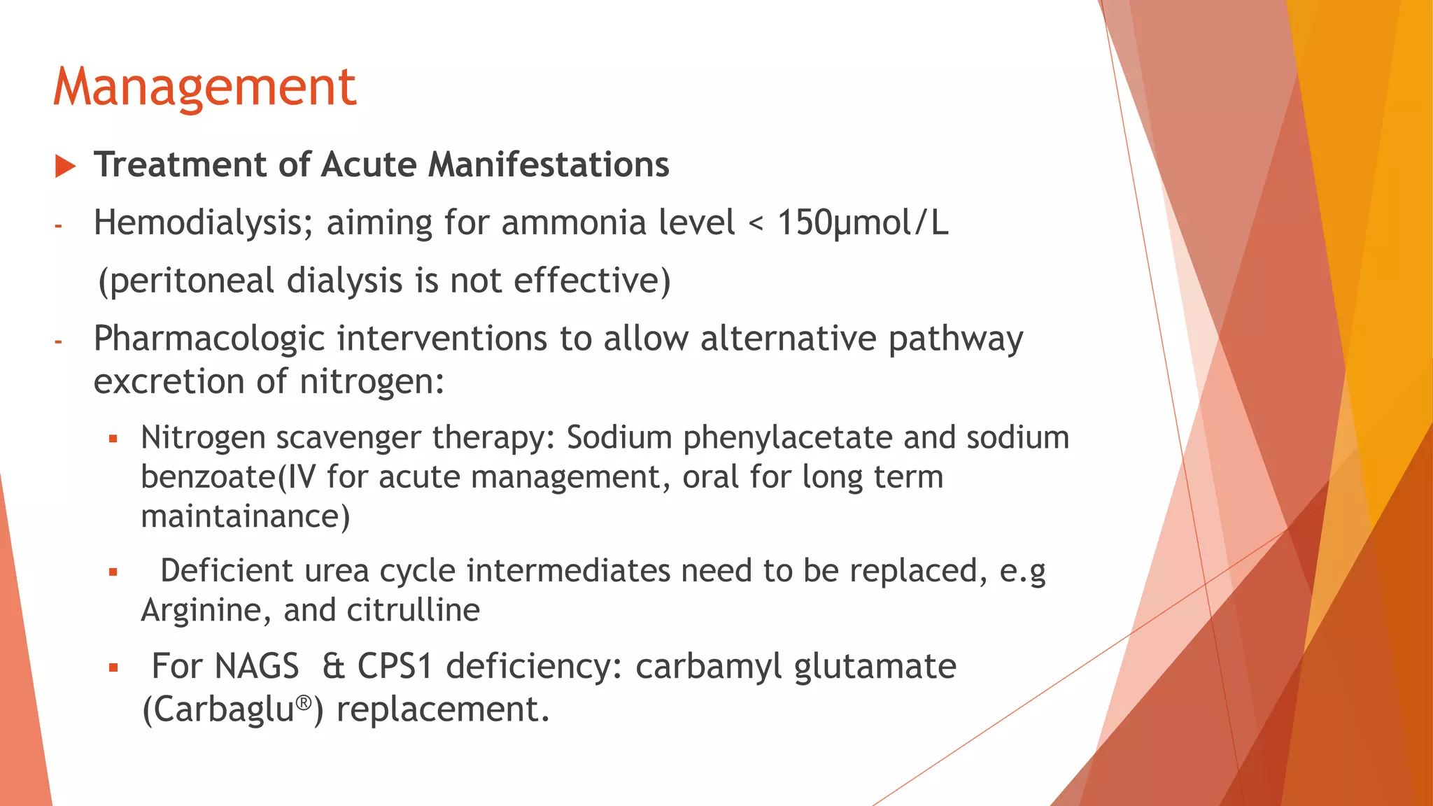 Urea cycle defects | PPTX