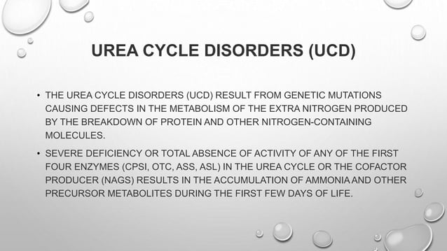 Urea Cycle Disorders | PPTX | Endocrine and Metabolic Diseases ...