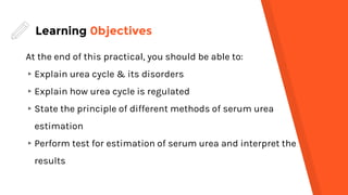 Estimation of Serum Urea | PPTX