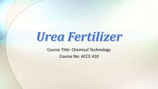 Urea fertilizer | PPTX