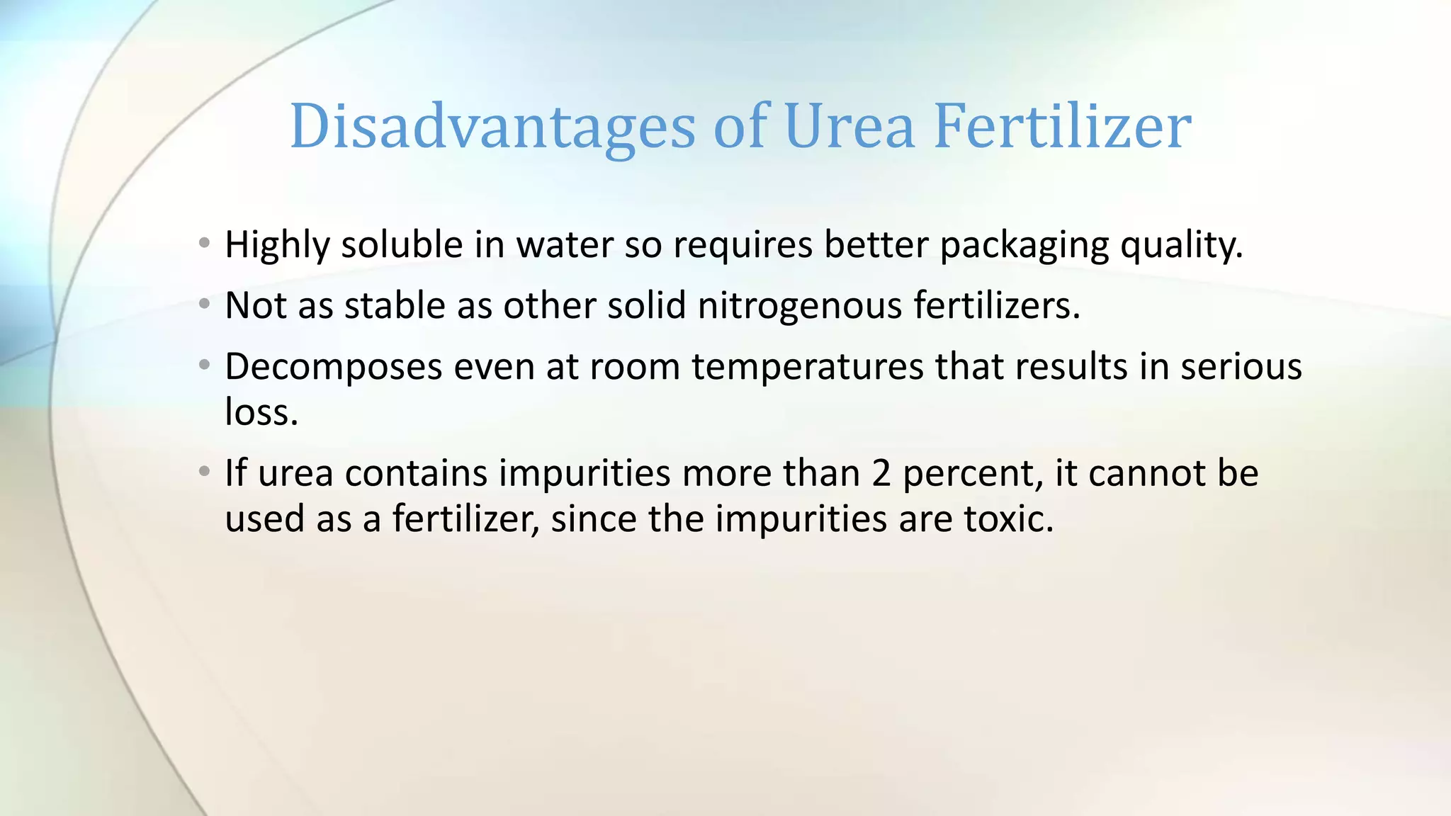@ Urea fertilizer | PPTX | Chemistry | Science