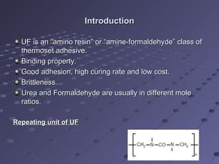 Urea formaldehyde | PPT