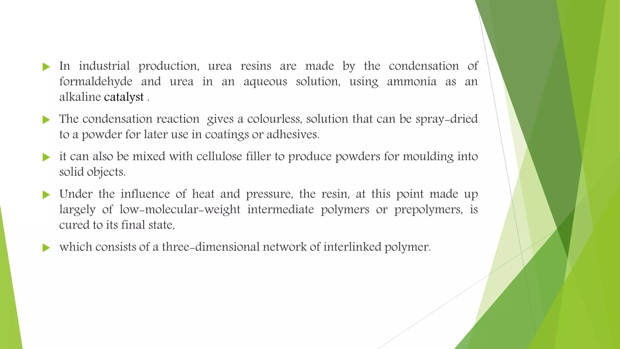 Urea formaldehyde | PPTX
