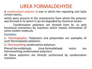 Urea formaldehyde.. | PPT