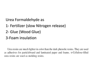 Urea formaldehyde.. | PPT
