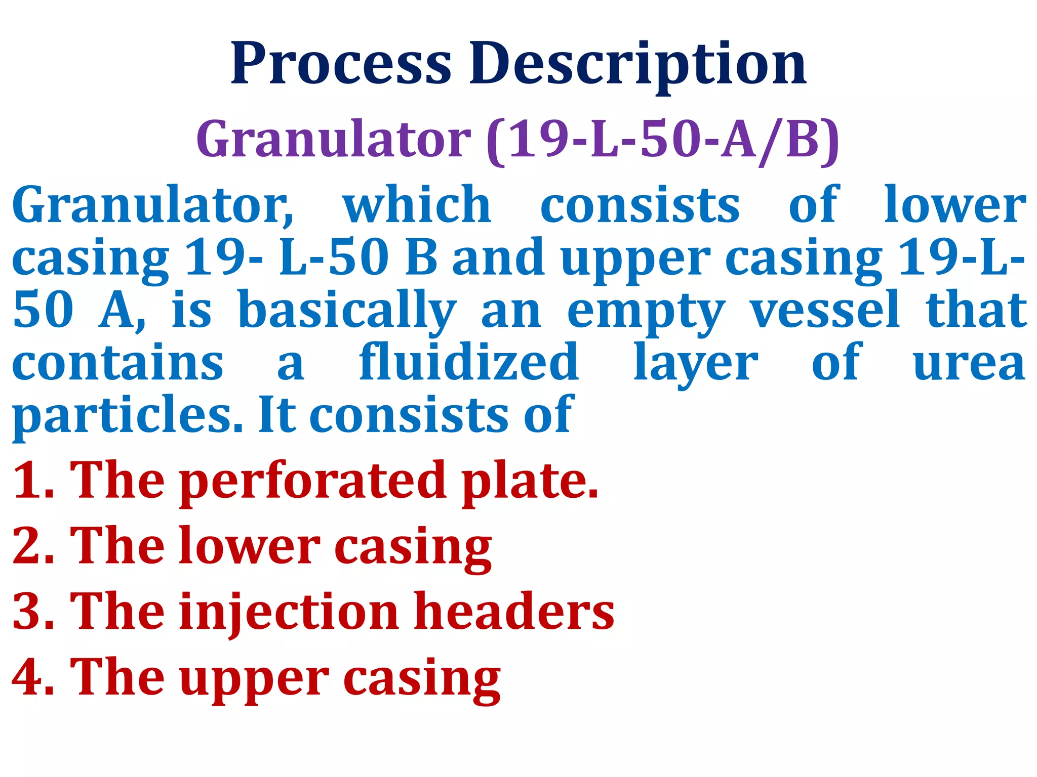 Urea granulation | PPTX