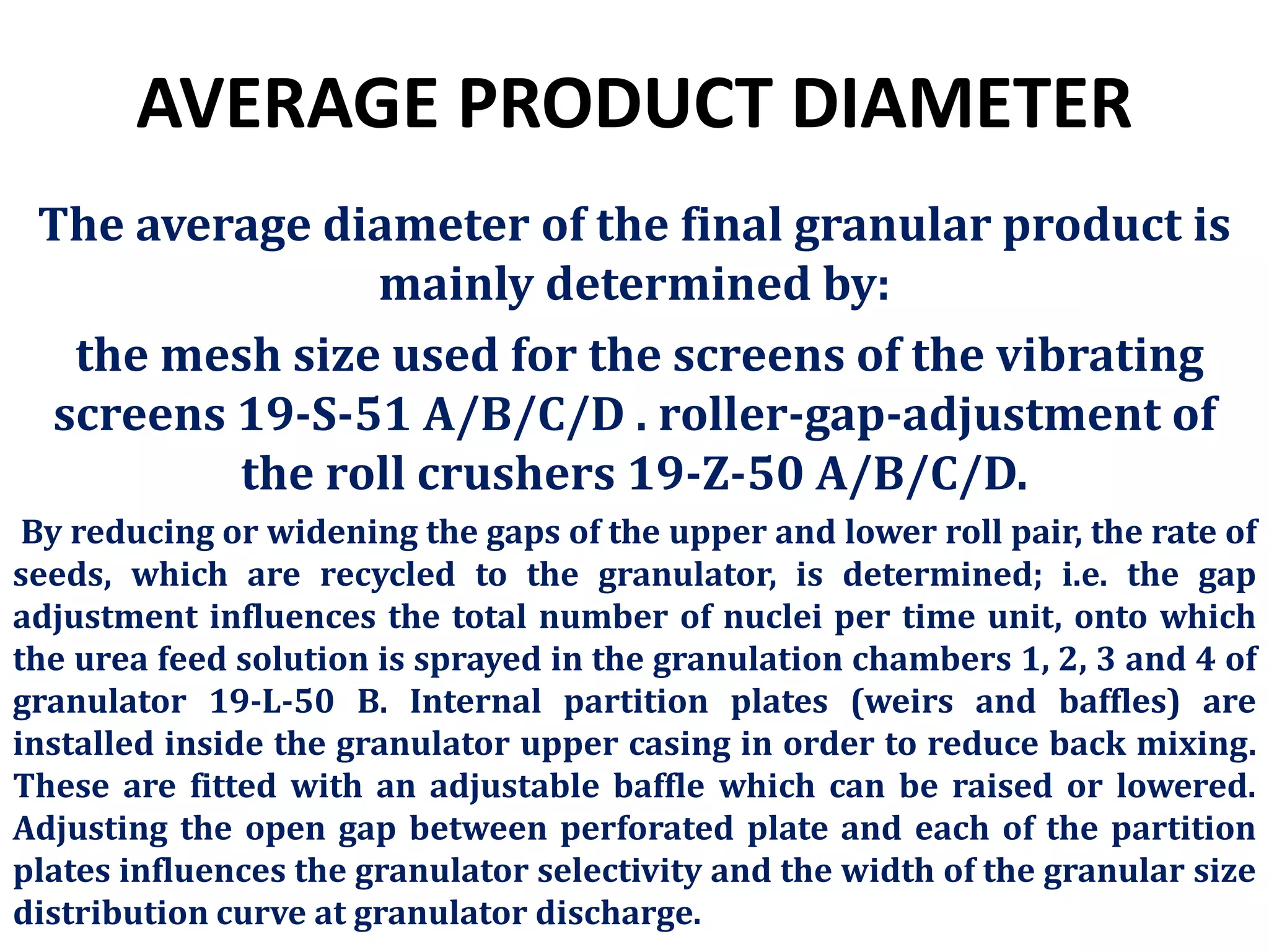 Urea granulation | PPTX | Chemistry | Science