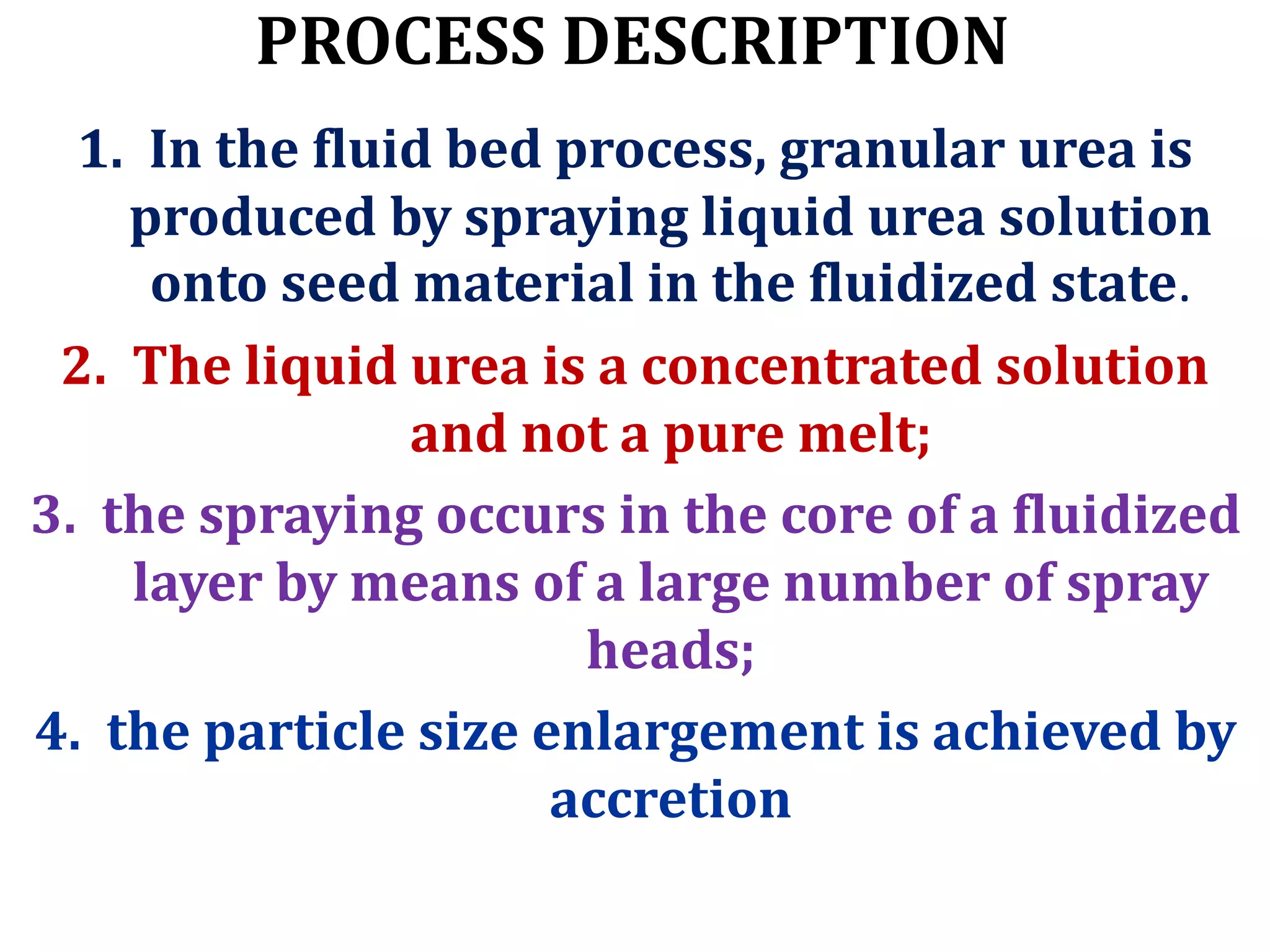 Urea granulation | PPTX
