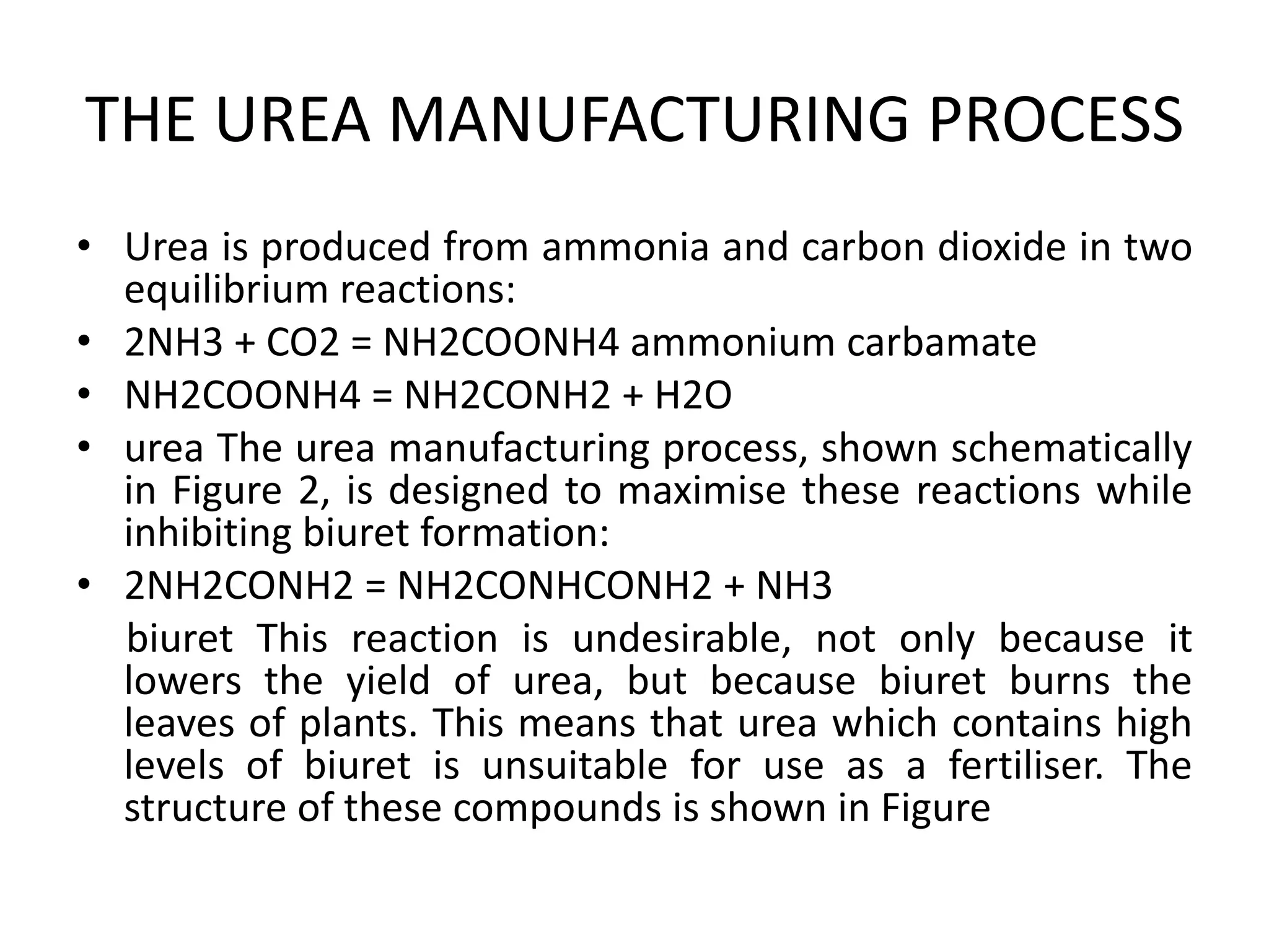 Urea manufacturing process | PPTX