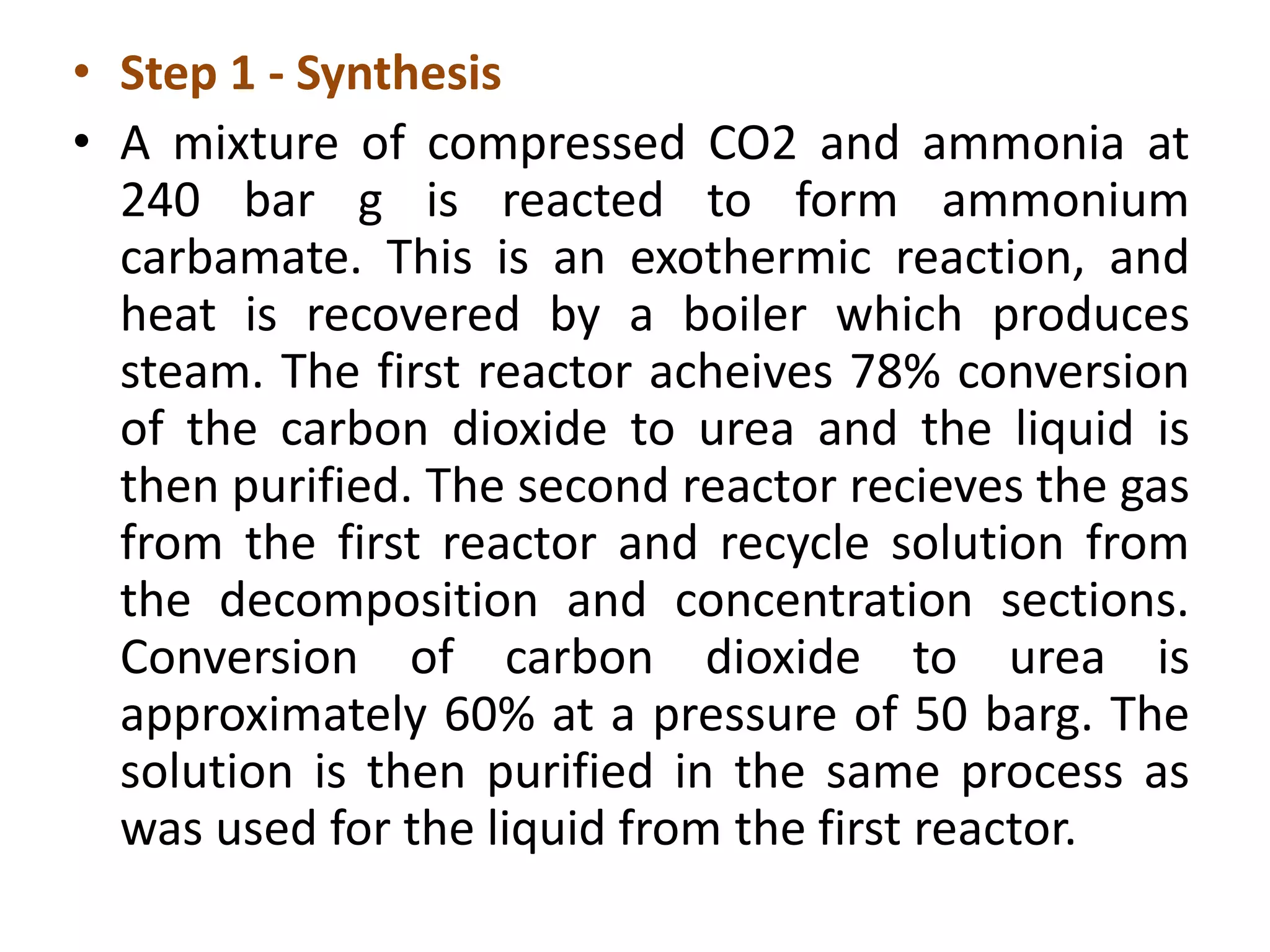 Urea manufacturing process | PPTX