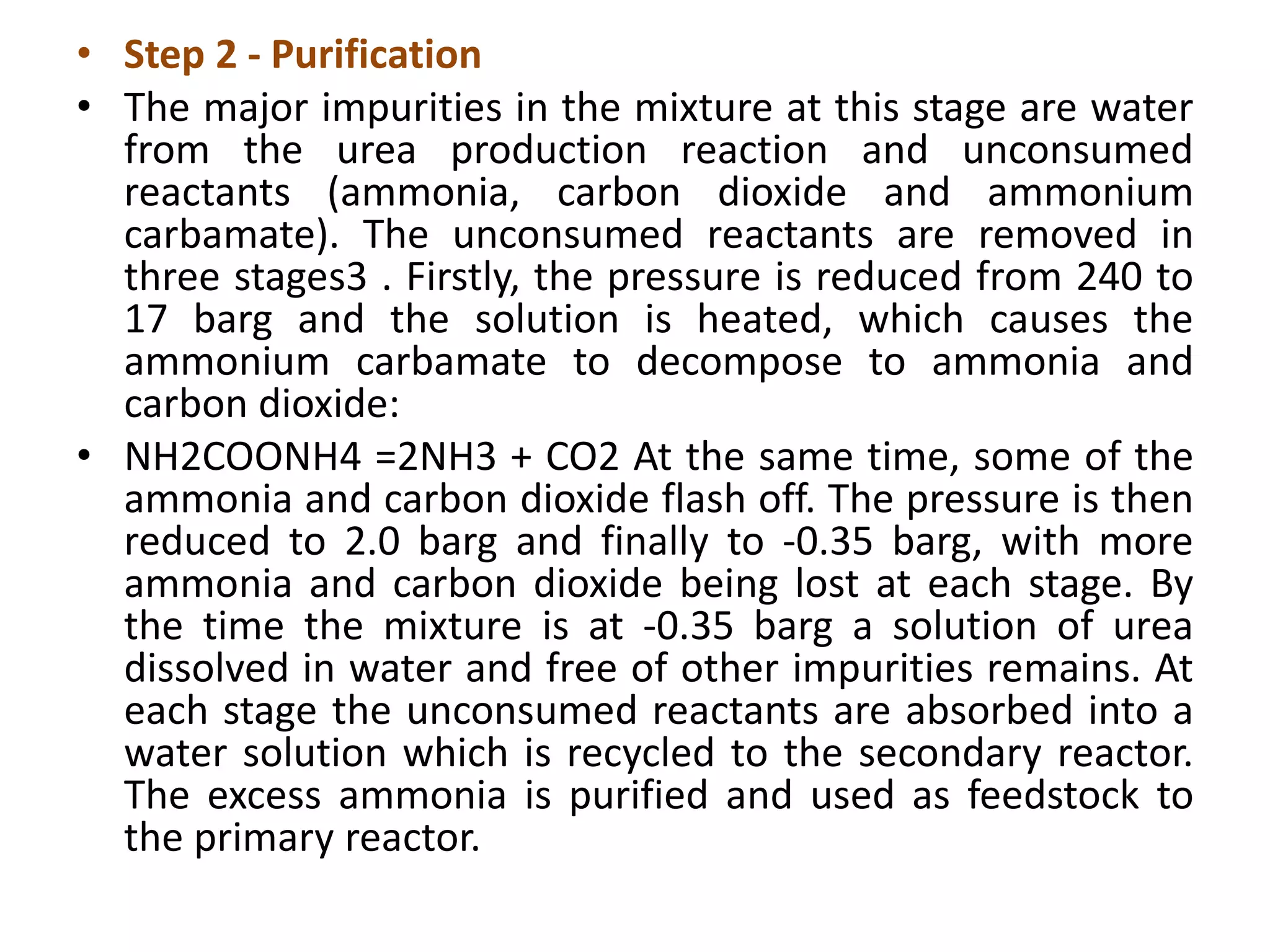 Urea manufacturing process | PPTX