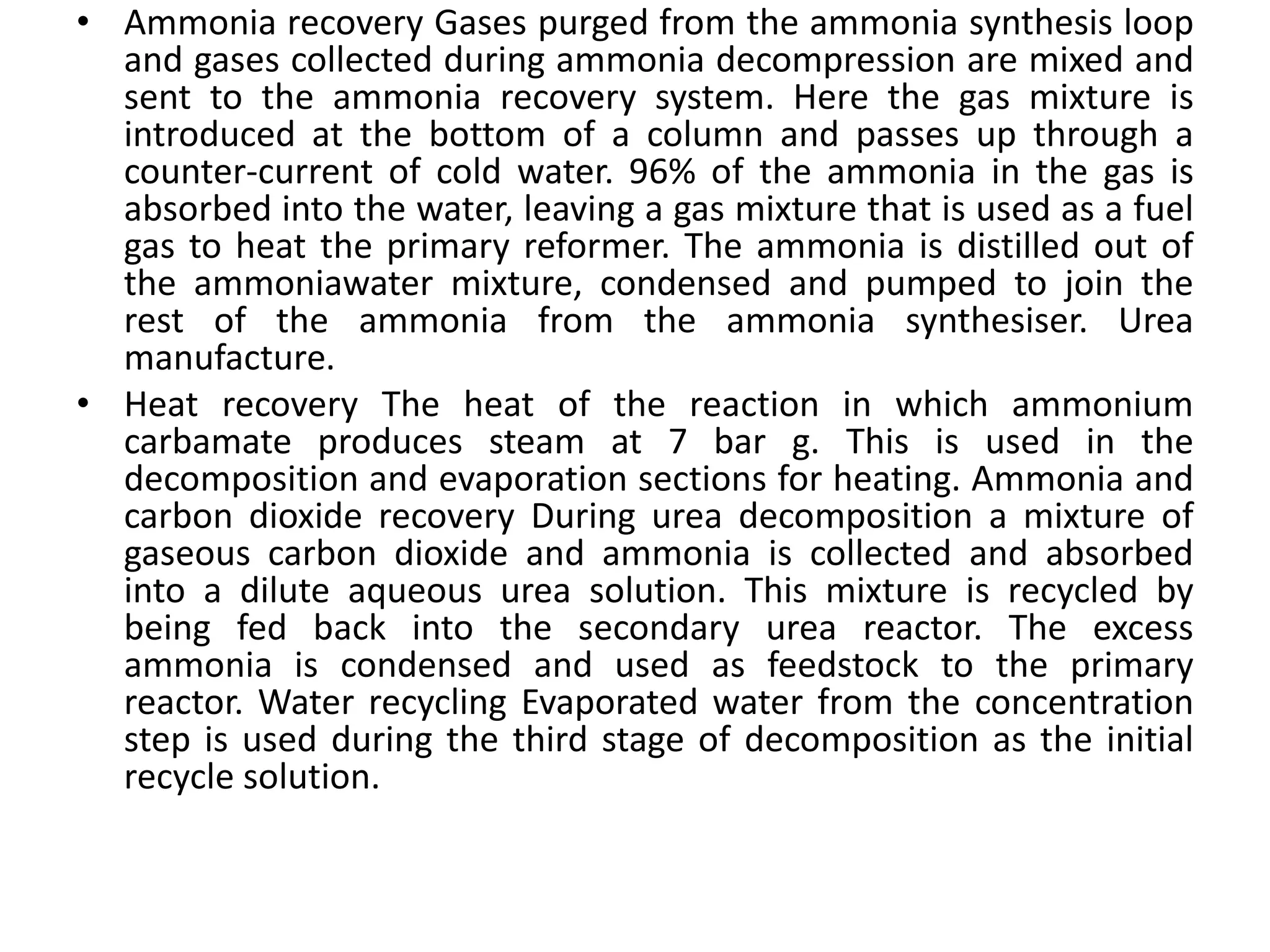 Urea manufacturing process | PPTX
