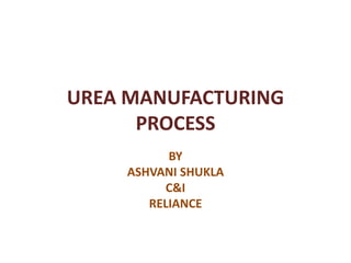 Urea manufacturing process | PPTX