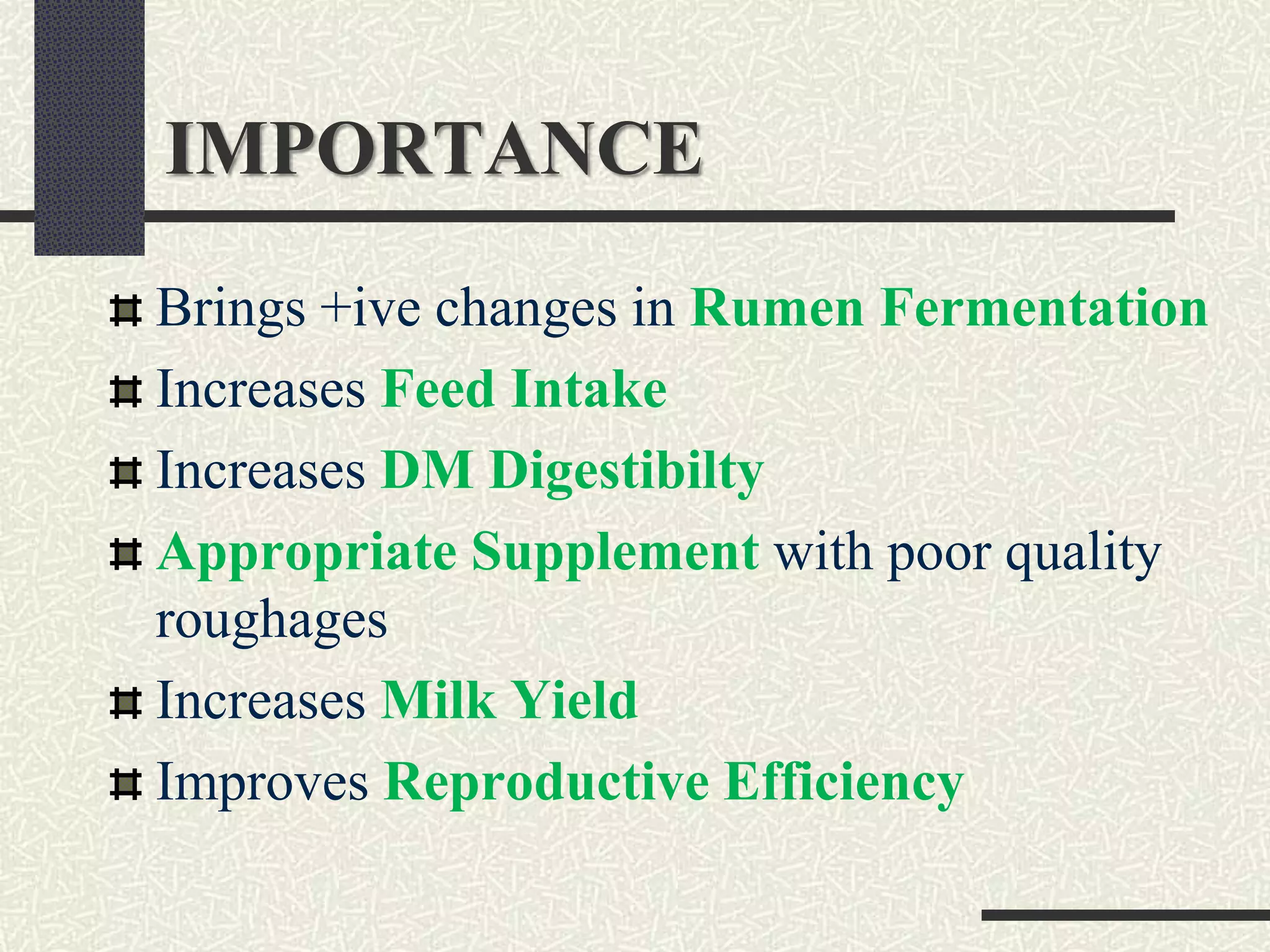 Urea molasses block | PPTX