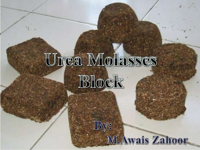 Urea molasses block