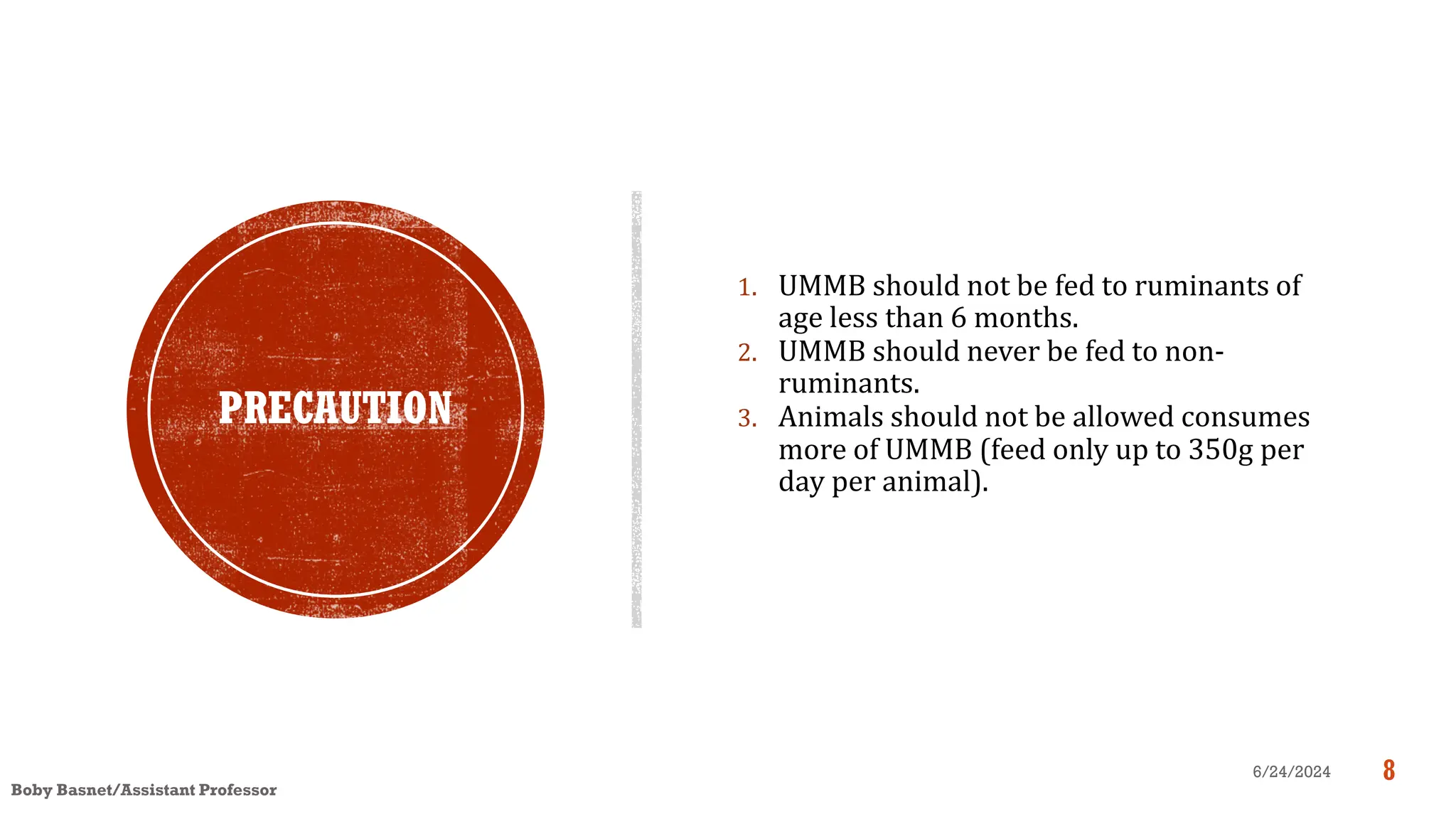 Urea Molasses Mineral Block (UMMB)/Urea Molasses Mineral Block (UMMB) | PDF
