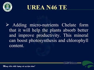 Urea n46 te and impress 80 (english) | PPT