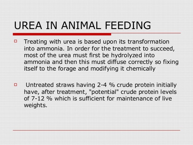 Urea & other NPN sources