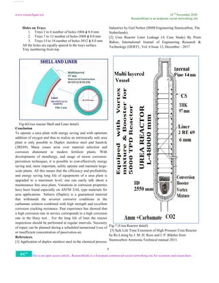 Ureaplantenergysavingbyselectionoflinermaterialandinernals | PDF