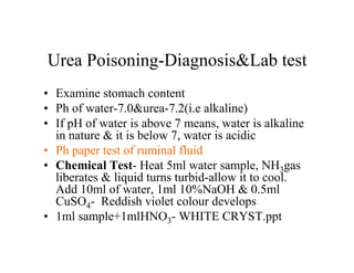 Urea poisoning | PDF