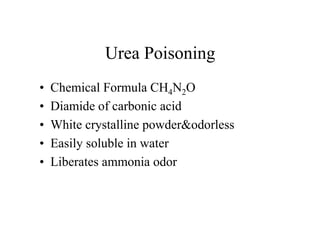 Urea poisoning | PDF