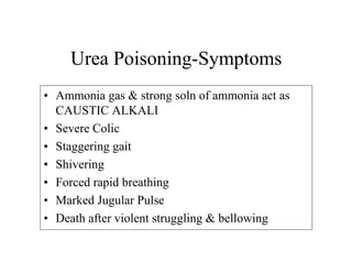 Urea poisoning | PDF