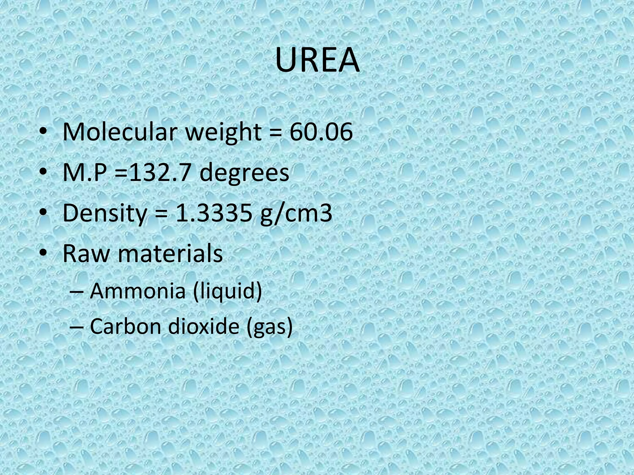 Urea production process | PPTX
