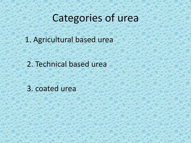Urea production process | PPTX
