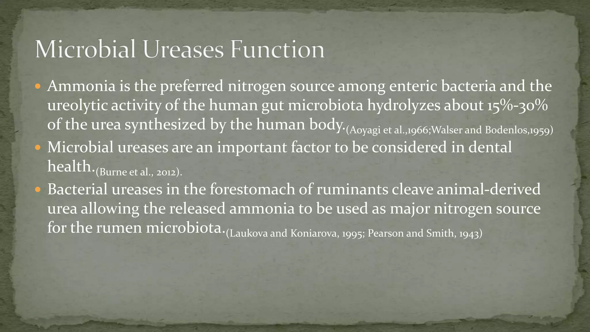 Urease enzyme and its catalytic cycle | PPTX