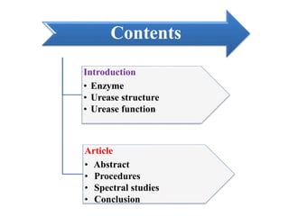 Ureases mimics | PPTX