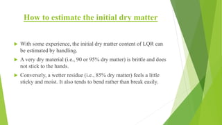 Urea treatment of low quailty roughages | PPTX