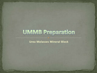 Urea treatment of straw | PPTX