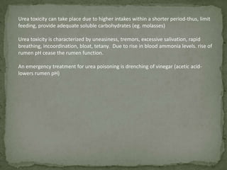 Urea treatment of straw | PPTX