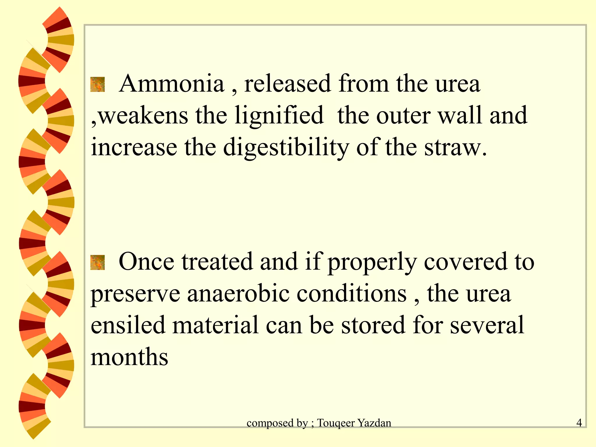 Urea treatment of straw | PPTX