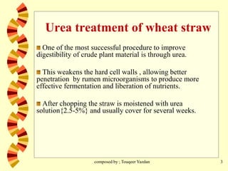 Urea treatment of straw | PPTX