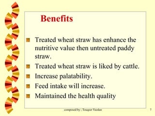 Urea treatment of straw | PPTX