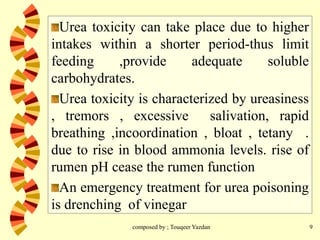 Urea treatment of straw | PPTX