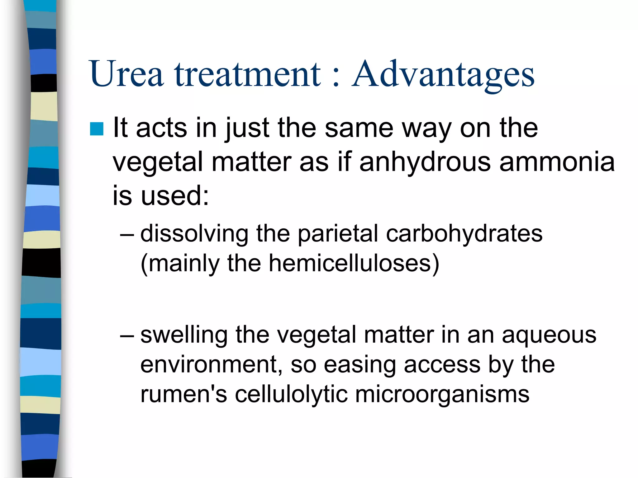 Urea treatment of wheat straw | PPTX