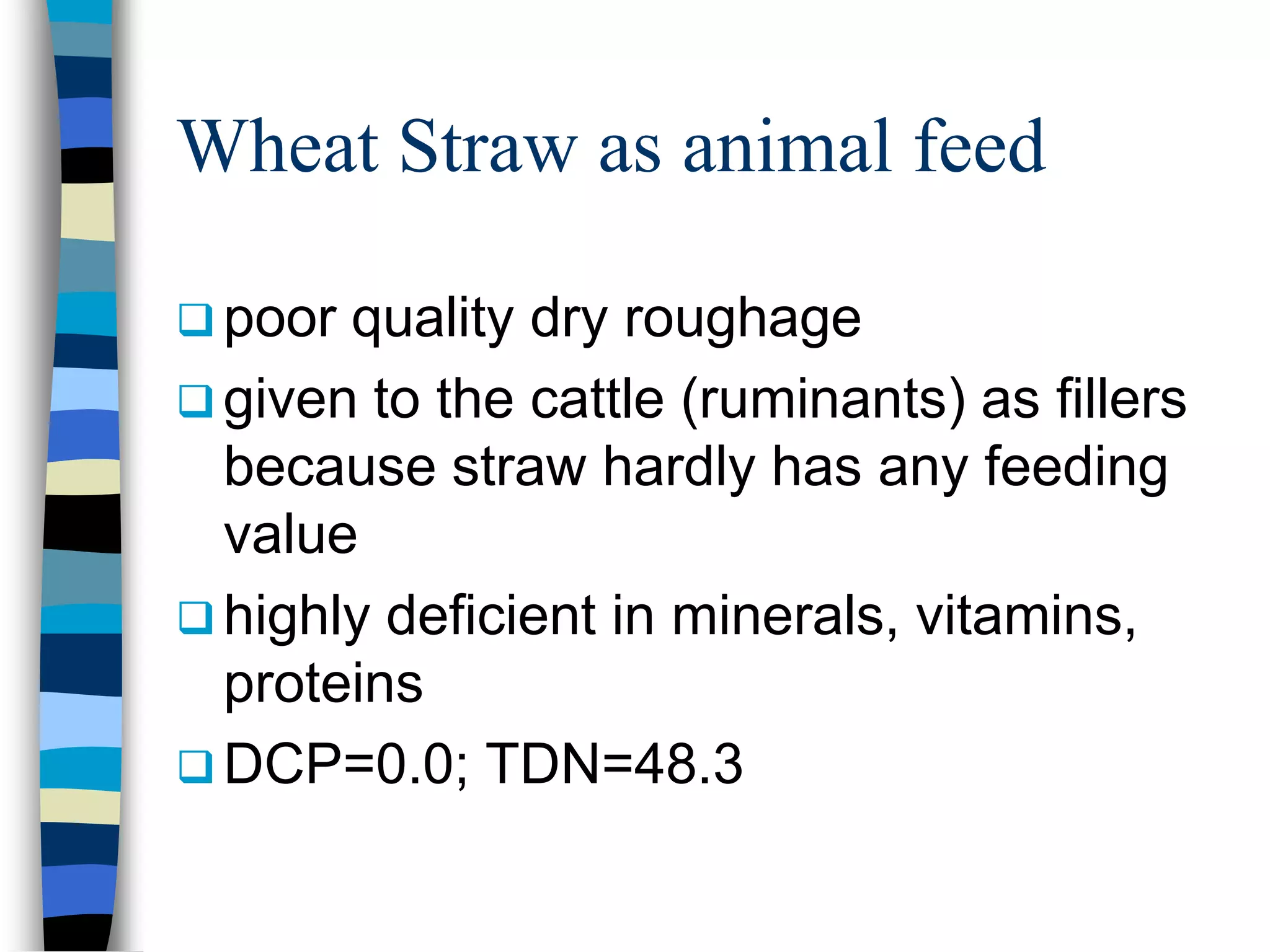 Urea treatment of wheat straw | PPTX