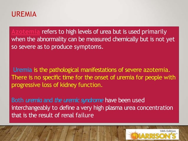 uremia, treatment, symptoms , 12222.pptx