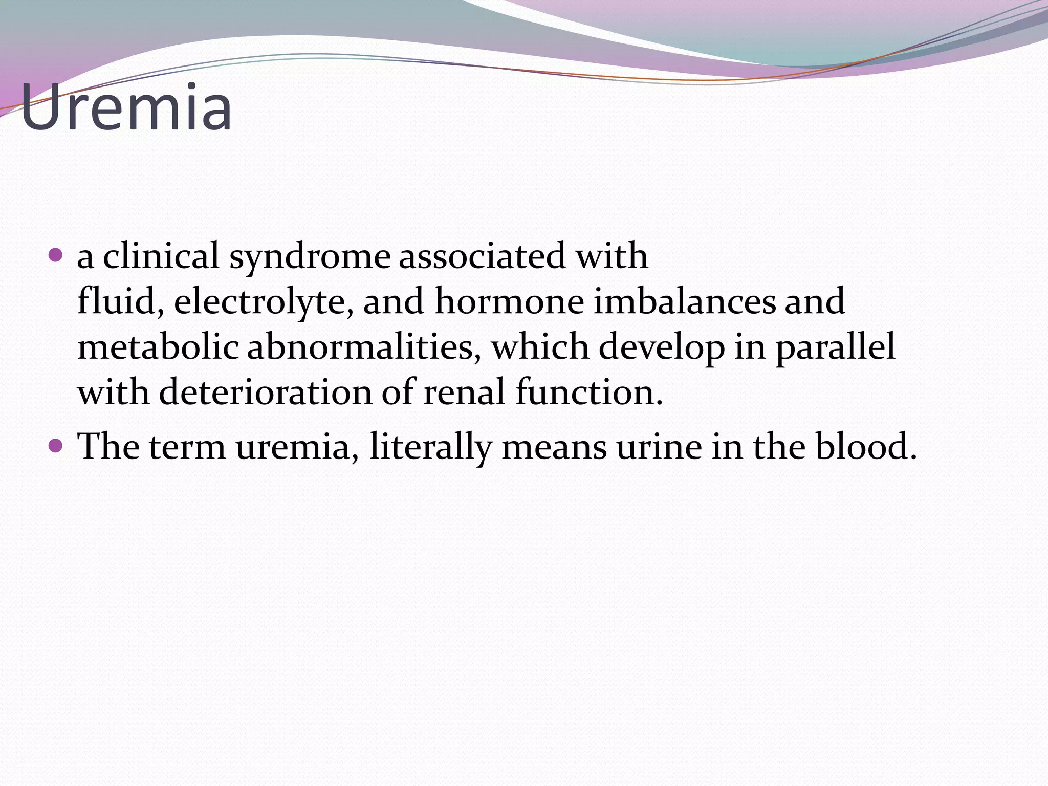 Uremia. DAWFPIGZ | PPTX