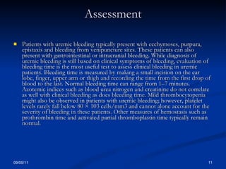 Uremic Bleeding | PPT