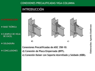 Diseño de conexiones viga-columna en estructuras metalicas | PPTX