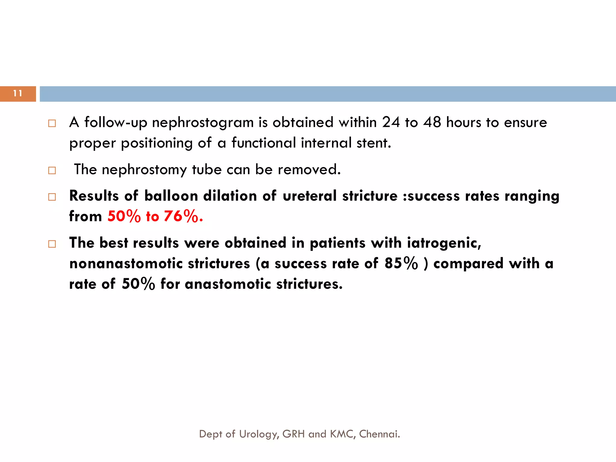 Ureter stricture- management | PDF