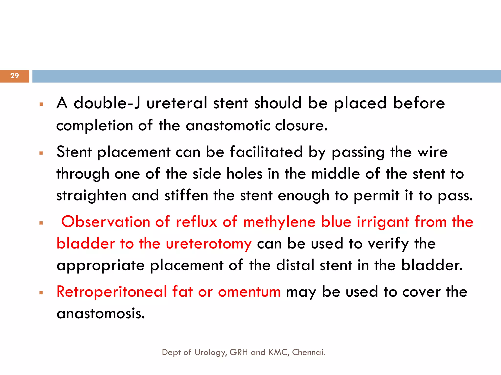 Ureter stricture- management | PDF