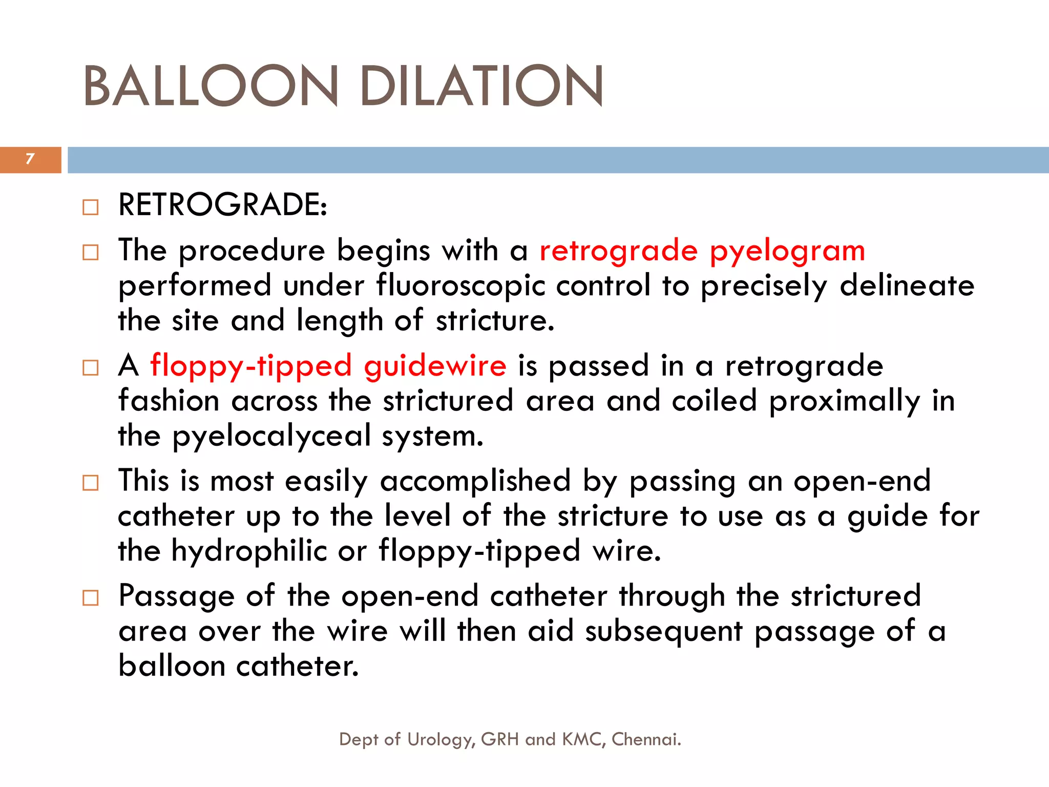 Ureter stricture- management | PDF